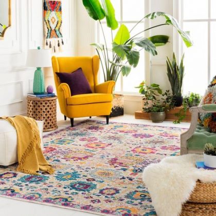 Bohemian Living Room Rugs with a Nice Concept of Arrangement! - HomesFornh